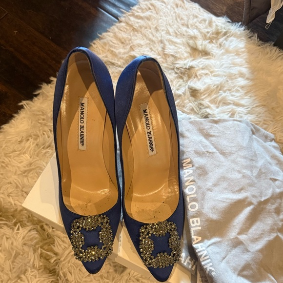 Manolo Blahnik | Shoes | Manolo Blahnik Blue Sex And The City Heels ...